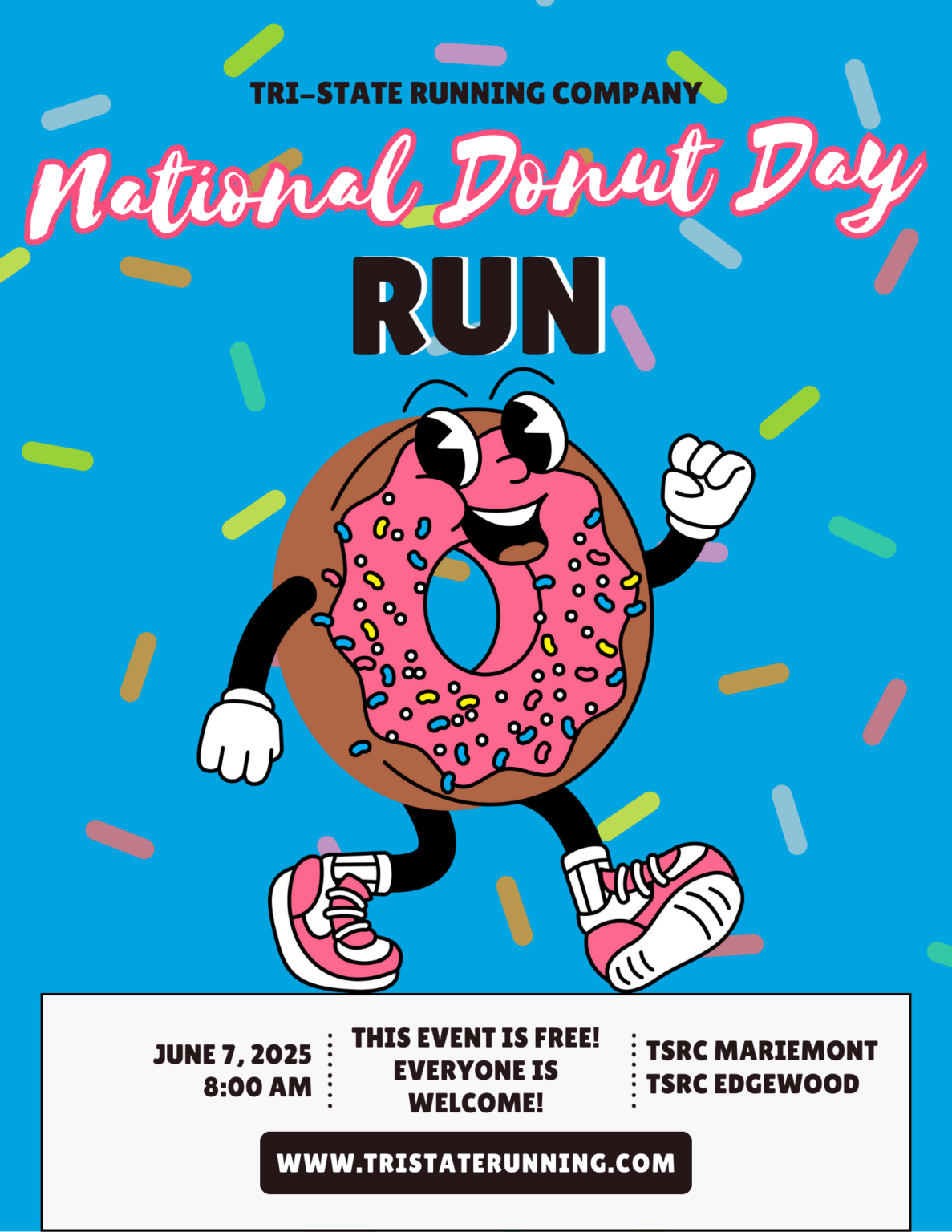 TSRC National Donut Day Run – Tri-State Running Company