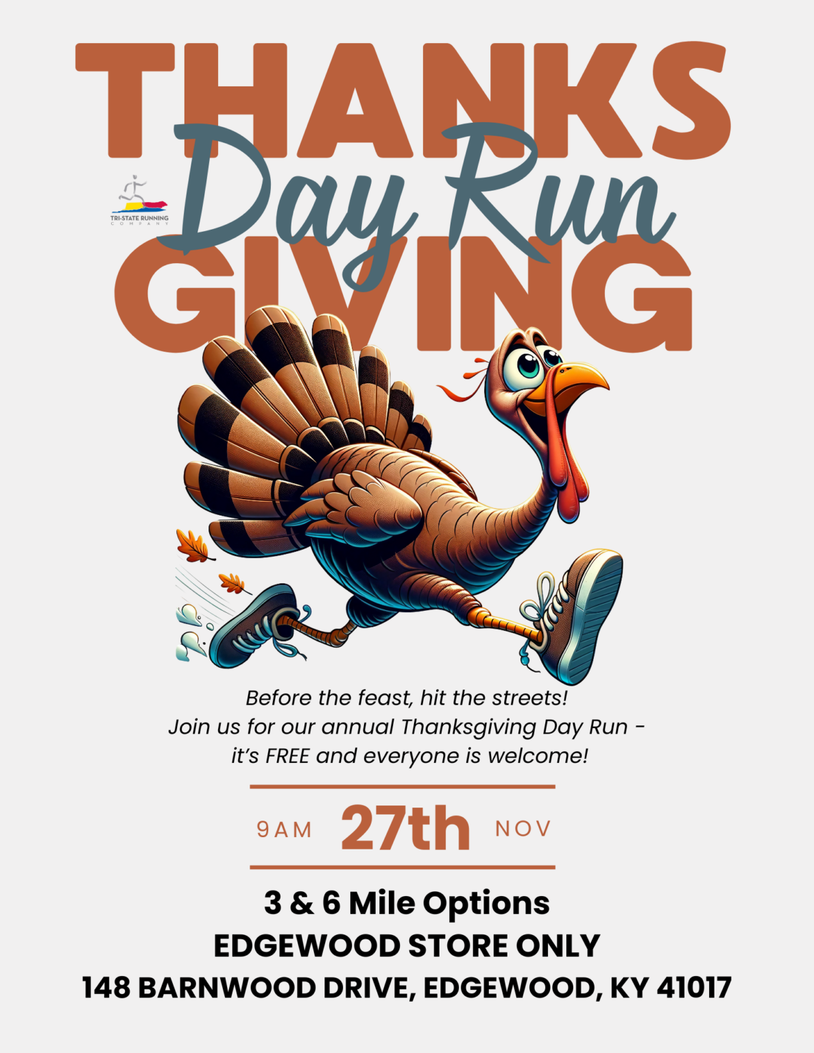 Annual Thanksgiving Day Run – Tri-State Running Company